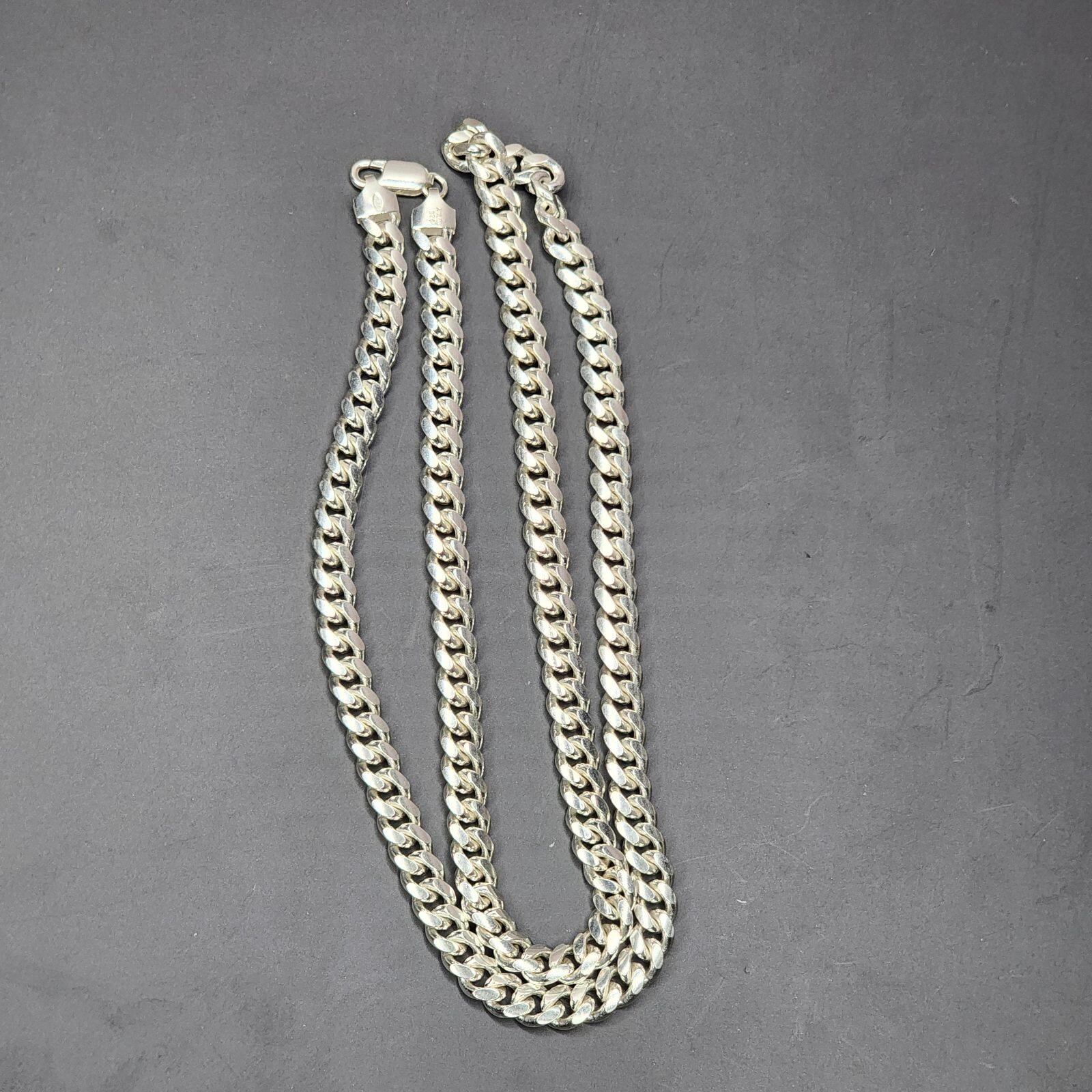 Sterling Silver 925 Cuban Link Chain SOLID Silver 20"… - Gem