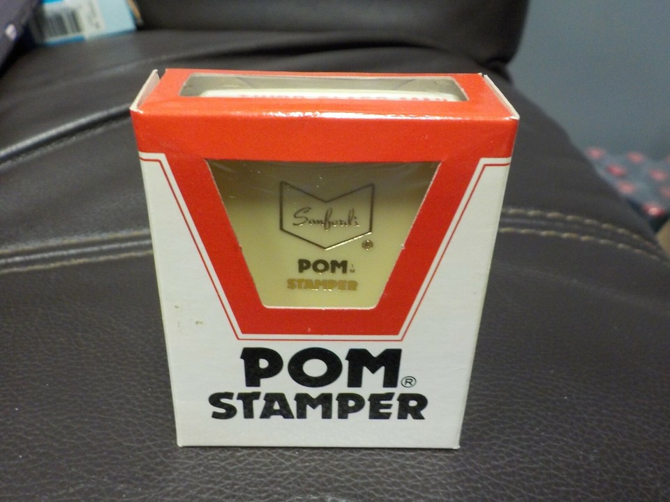 Vintage SANFORD POM "FILE" pre-inked re-inkable Stamp Japan | eBay