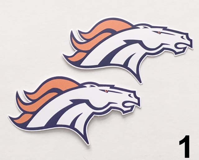 2x Denver Broncos Car Bumper Laptop Wall Vinyl Die Cut Stickers Decals ...