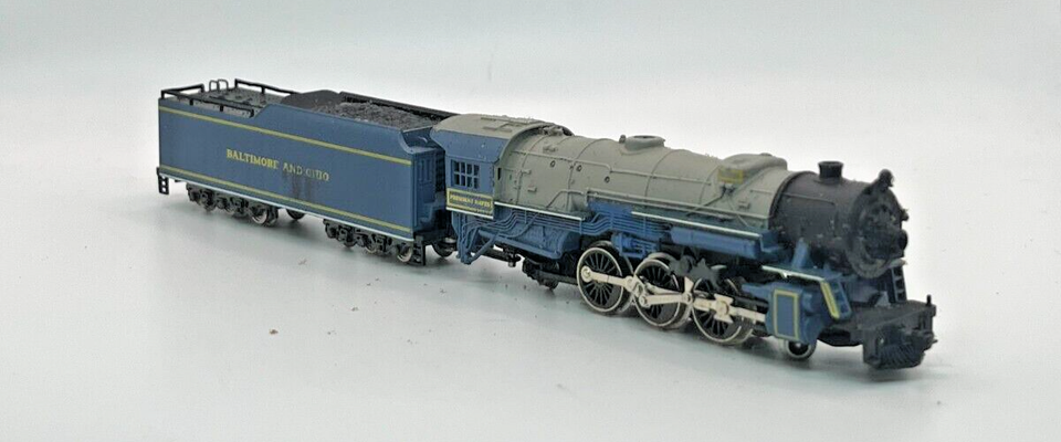 N Scale Rivarossi 5601E Heavy Pacific "B&O" Royal Blue Loco With ...