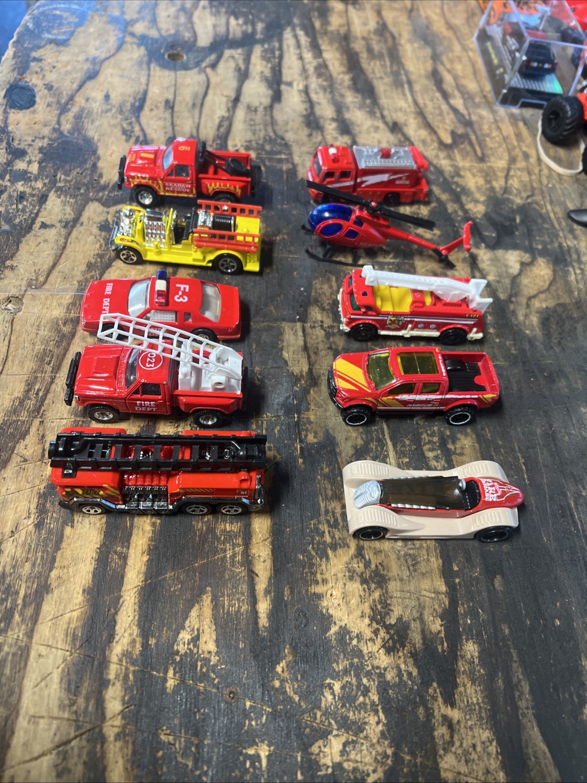 Hot Wheels Matchbox And Other Brands Diecast Fire Truck Rescue Lot Of ...