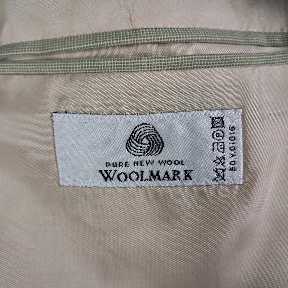 Alexandre London Savile Row Sportcoat 38R Mens Mint Green Wool Blazer ...