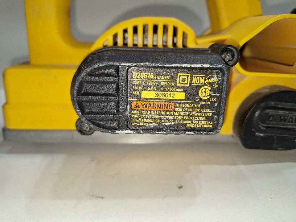 DEWALT CORDED PLANER D26676 (P11018063) 885911212120| eBay