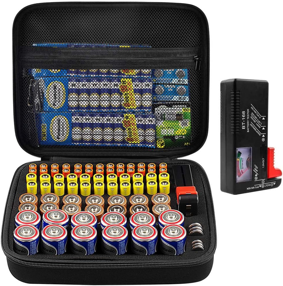 Comecase Battery Organizer Storage Box - Holds 140+ Batteries | eBay