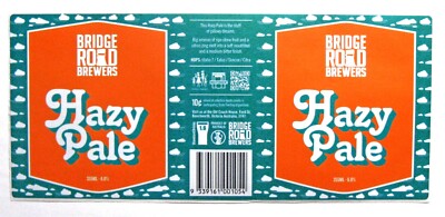 Bridge Road HAZY PALE beer CAN label AUSTR. 355ml STICKER | eBay