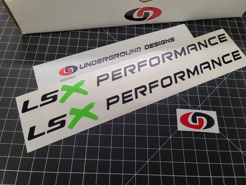 LSX Performance Decals (2pk) Hood Engine Stickers LS1 LS6 LS2 LS3 LS7 ...