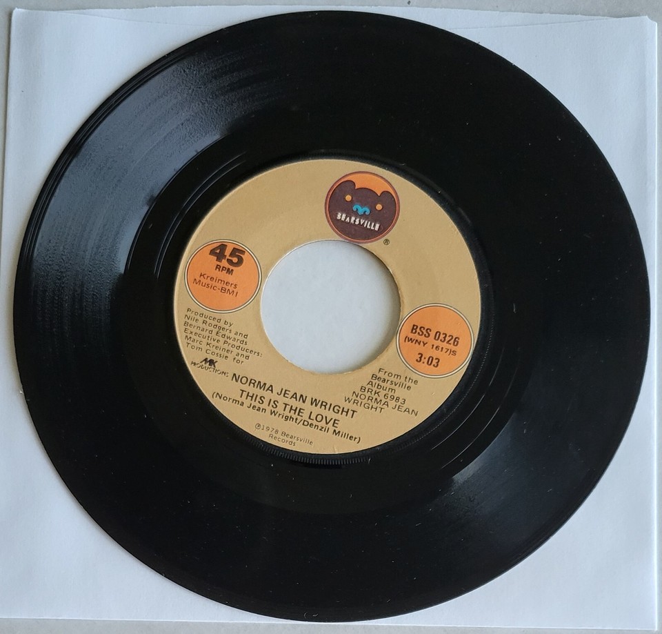 Norma Jean Wright...."Saturday & This is the Love" 45 RPM 7" Vinyl ...
