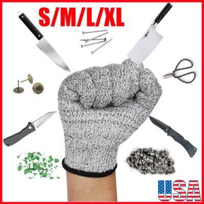 Protective Cut Resistant Gloves Meat Wood Carving Gloves Kitchen Level ...