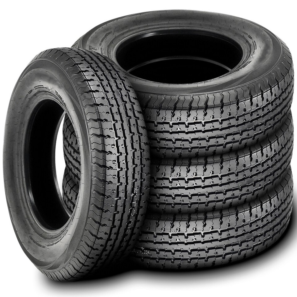 2 Tires Trailer Master ST PRO Steel Belted ST 205/75R14 Load E 10 Ply ...