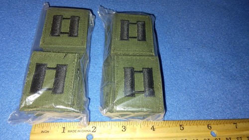 BUNDLE OF 20 PAIRS - VIETNAM ERA CAPTAIN RANK OD SUBDUED HOOK BACK ...