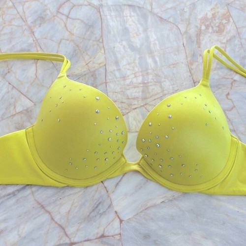 32C Victoria’s Secret Very Sexy Push Up Bra Bling Sparkle Yellow | eBay