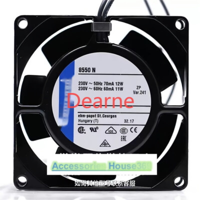 8550N 8038 230V German fan All metal axial cooling fan | eBay