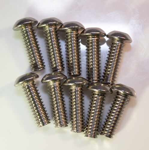 1/4-20 x 3/4" 18-8 Stainless Steel Button Head Bolts (Qty 10) | eBay