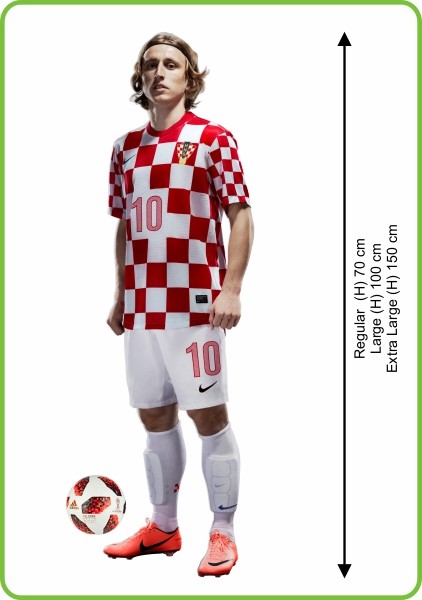 WALL STICKERS FOOTBALL Soccer Luka MODRIC Croatia Wall Decor Vinyl ...