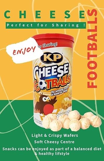 KP Cheese Footballs Snacks Bulk - Pack of 6 x 142g | eBay UK