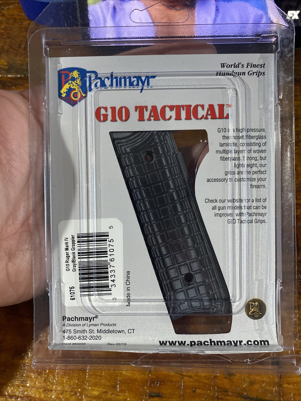 Pachmayr 61075 Gray/Black Grapler Tactical For Ruger Mark IV Pistol ...