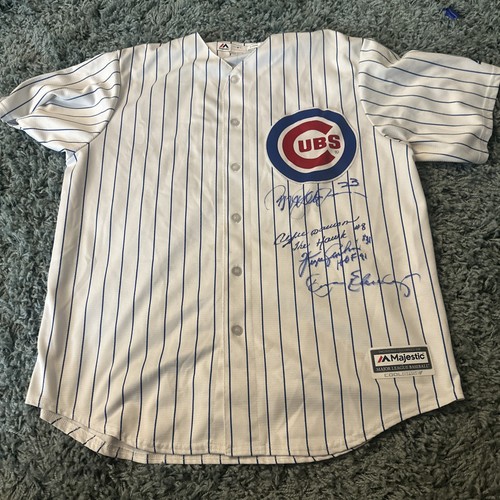 Ryne Sandberg , Andre Dawson Ferguson Jenkins,& Eck Signed Cubs Jersey ...