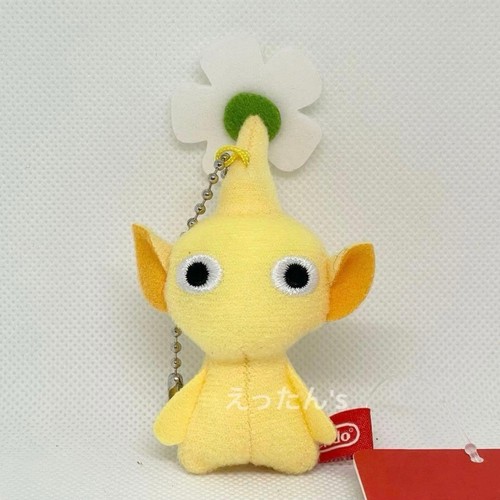 Nintendo Yellow Pikmin Plush Keychain Mascot Strap Cute Charm Accessory ...