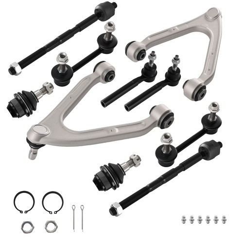 10x Upper Control Arms Ball Joint Tie Rod End Sway Bar Links Kit For ...