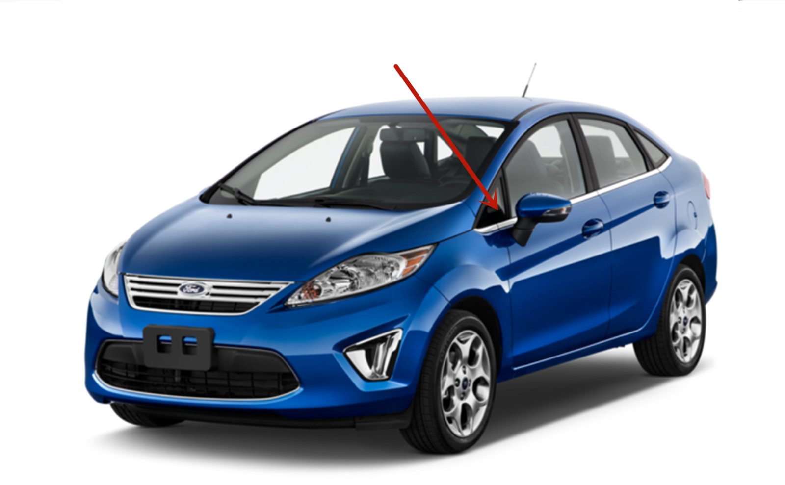 Fits 2011-2019 Ford Fiesta Driver Side Left Front Vent Glass Chrome ...