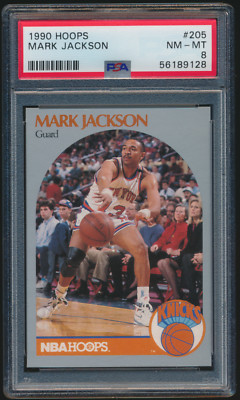 1990 Hoops Mark Jackson #205 New York Knicks PSA 8 NM-MT MENENDEZ ...
