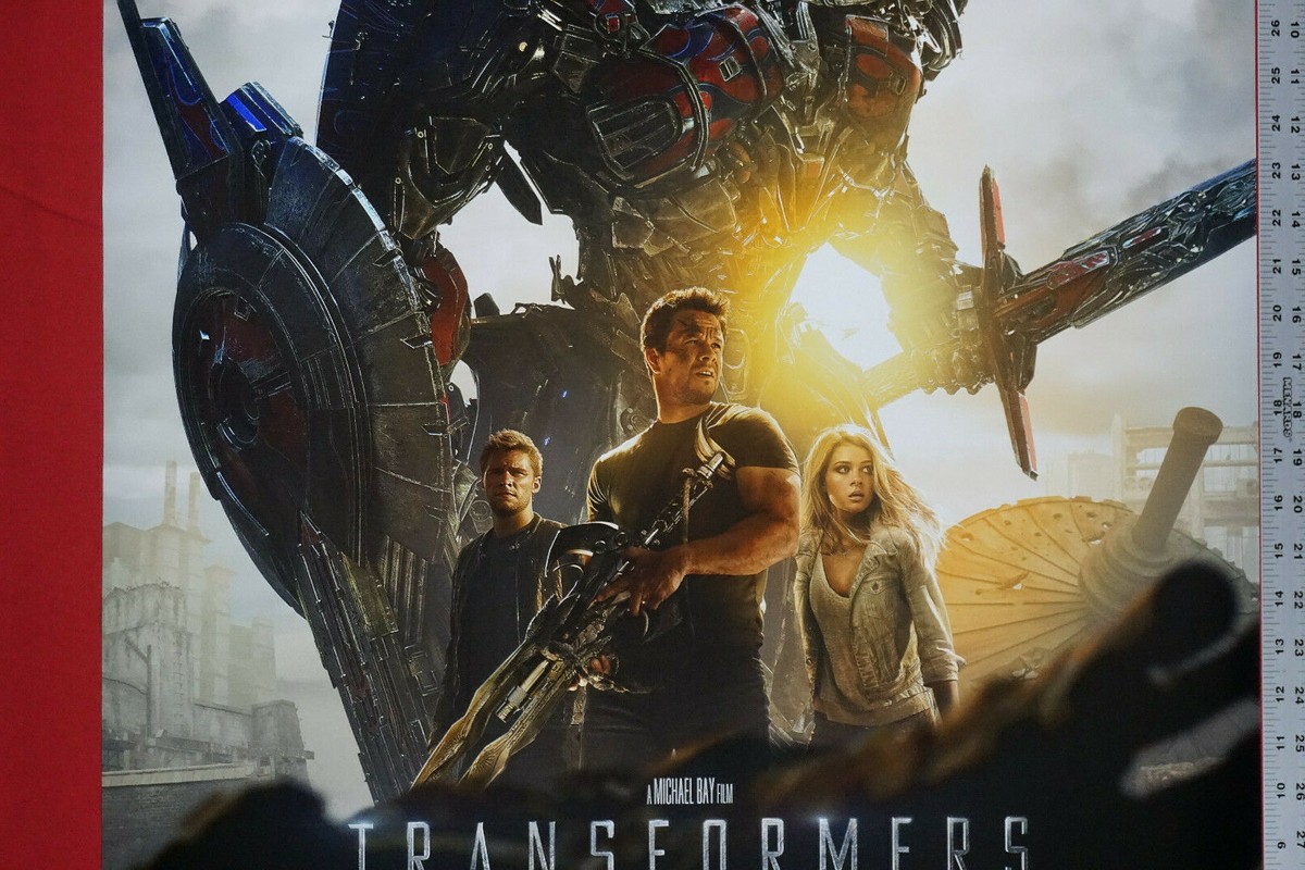 Transformers Age Of Extinction Plakat Mark Wahlberg