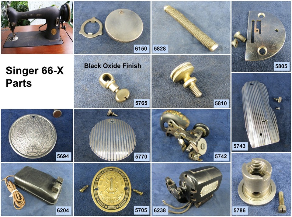 Singer Sewing Machine Model 66-X - Choose Your Parts - Free Shipping ...