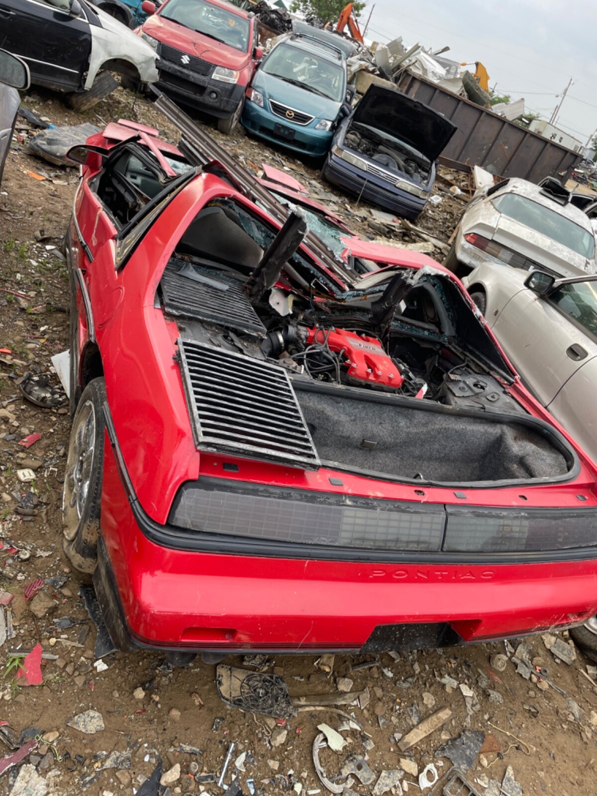 1985-1988 Pontiac Fiero Left Quarter Glass (Glass Only) | OEM | Genuine ...