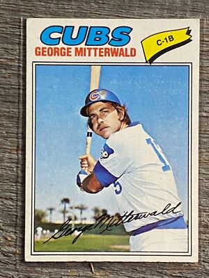 # 124 George Mitterwald Chicago Cubs 1977 Topps | eBay