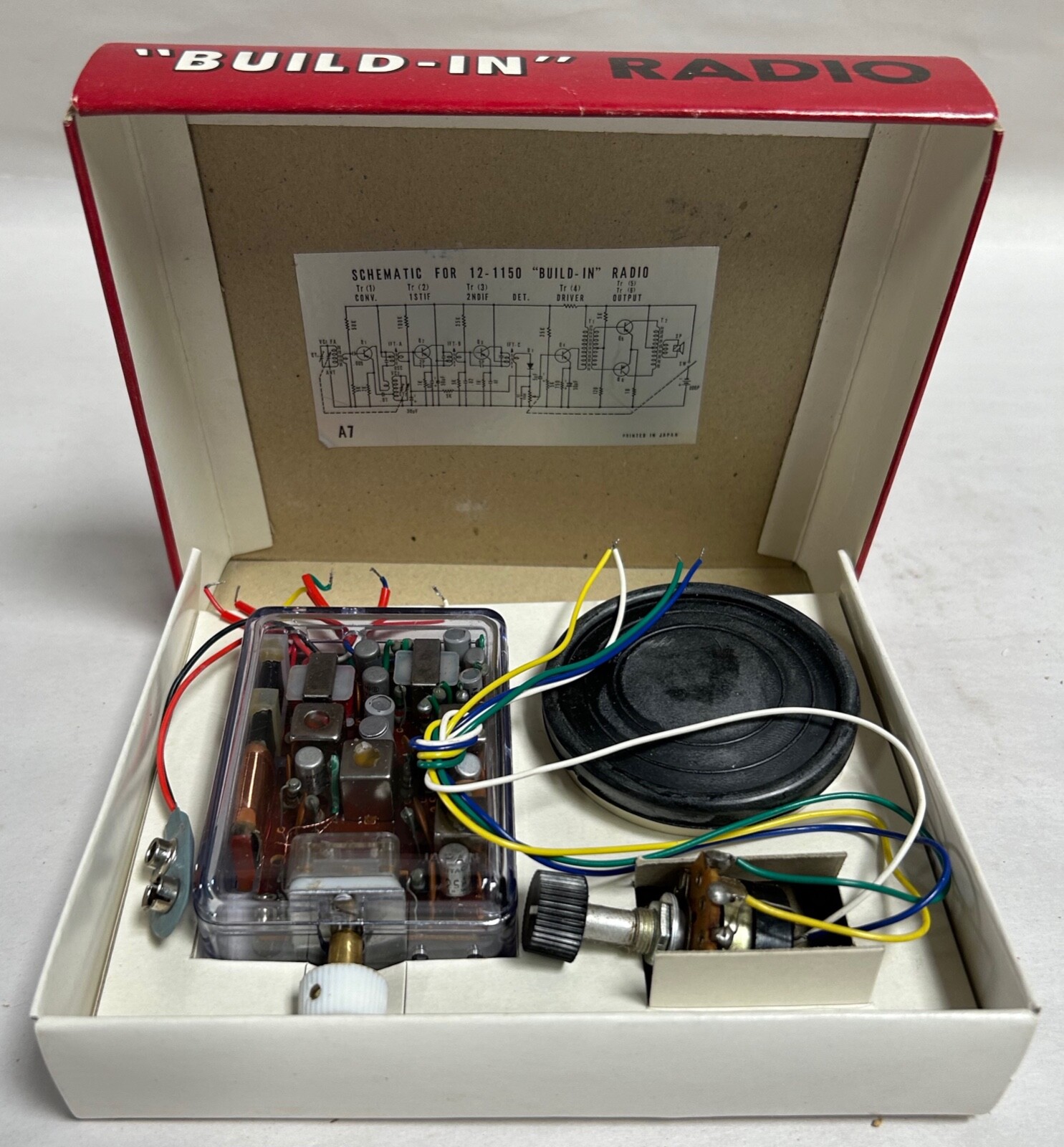 Rare NOS Vtg RADIO SHACK Build-In Transistor Radio Kit UNASSEMBLED 12 ...