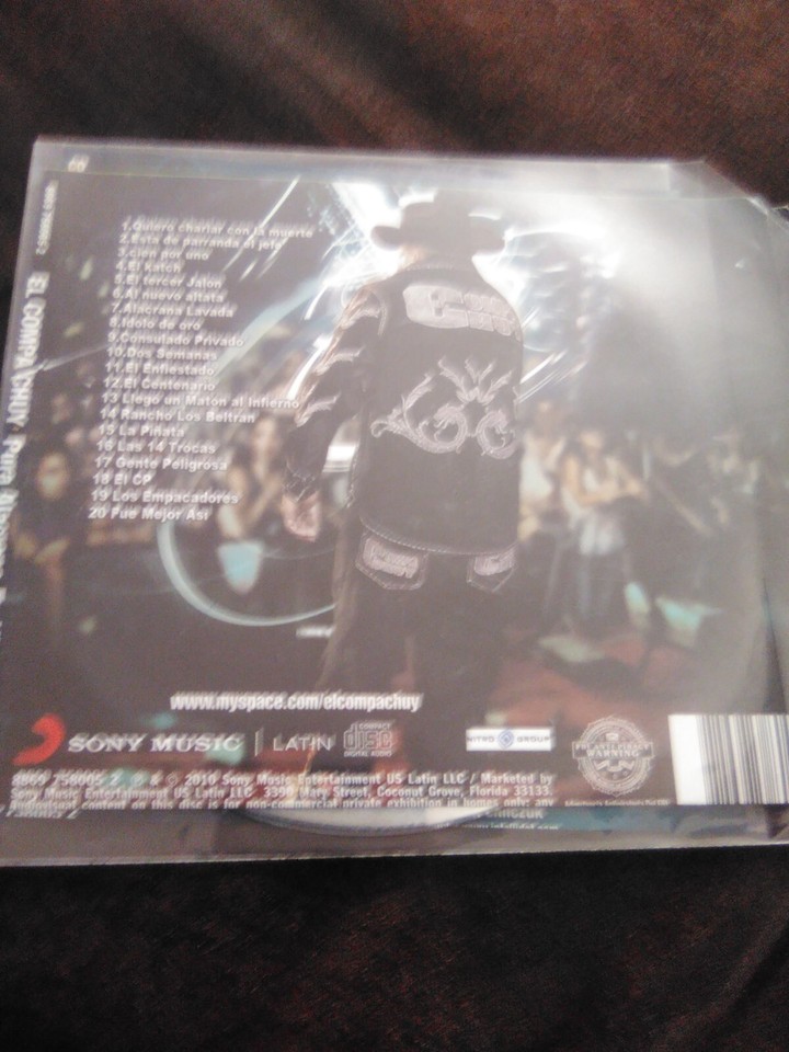 Pura Alacrana en Vivo by El Compa Chuy (CD, Mar-2010, 2 Discs, Sony ...