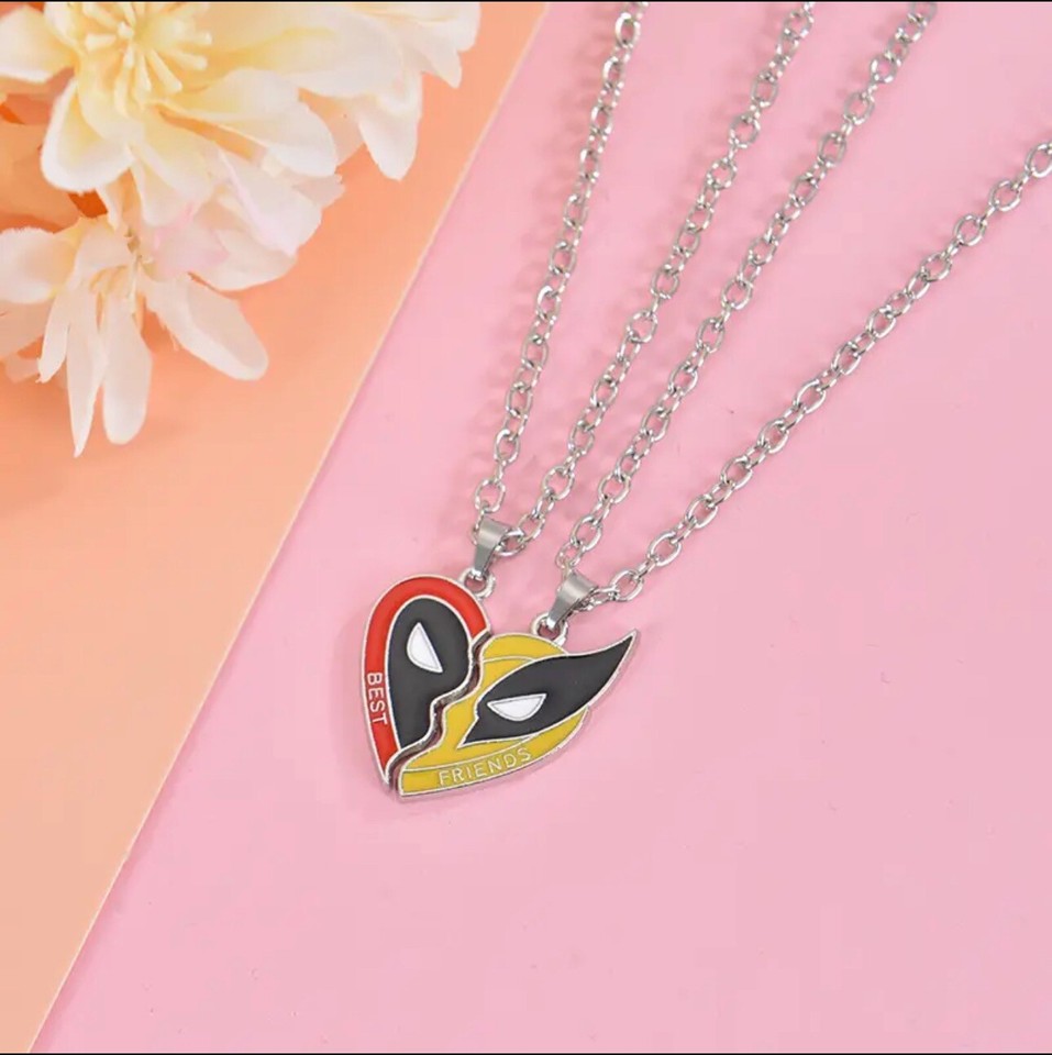 Deadpool & Wolverine Best Friends Friendship Necklace inspired Marvel ...