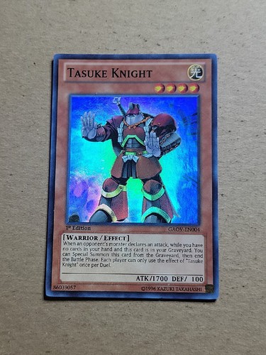 Tasuke Knight - GAOV-EN004 - Super Rare - 1st Edition - YuGiOh-LP | eBay