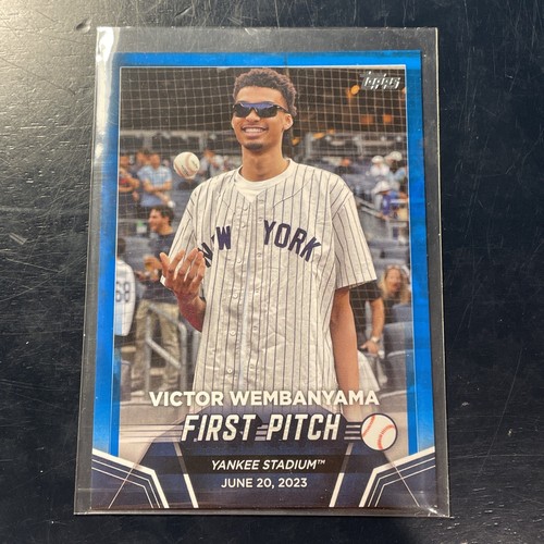 2024 Topps First Pitch Victor Wembanyama Blue #FP-1 | eBay