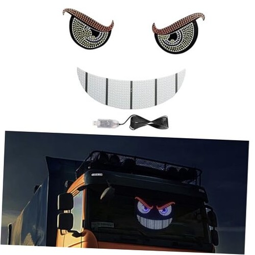 RGB LED Devil Eyes Light for Car, Dynamic LED Lights for Car Windshield ...