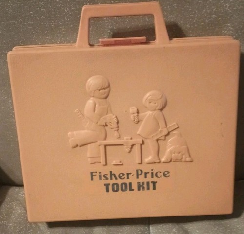 Fisher Price Tool Kit 924 Vintage 1977 Kids Pretend Play Set Tool Box ...