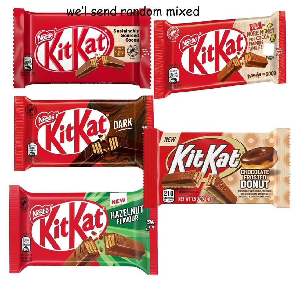Kit Kat Chocolate Assorted Mixed Bars Gift Box – Variety Pack of ...