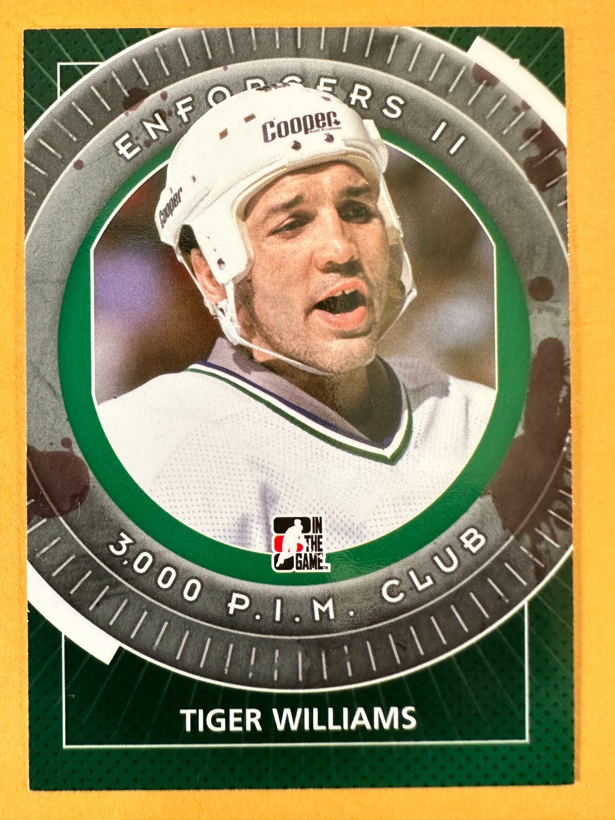 Tiger Williams 2013-14 ITG Enforcers II 3000 P.I.M. Club #100 - Toronto ...