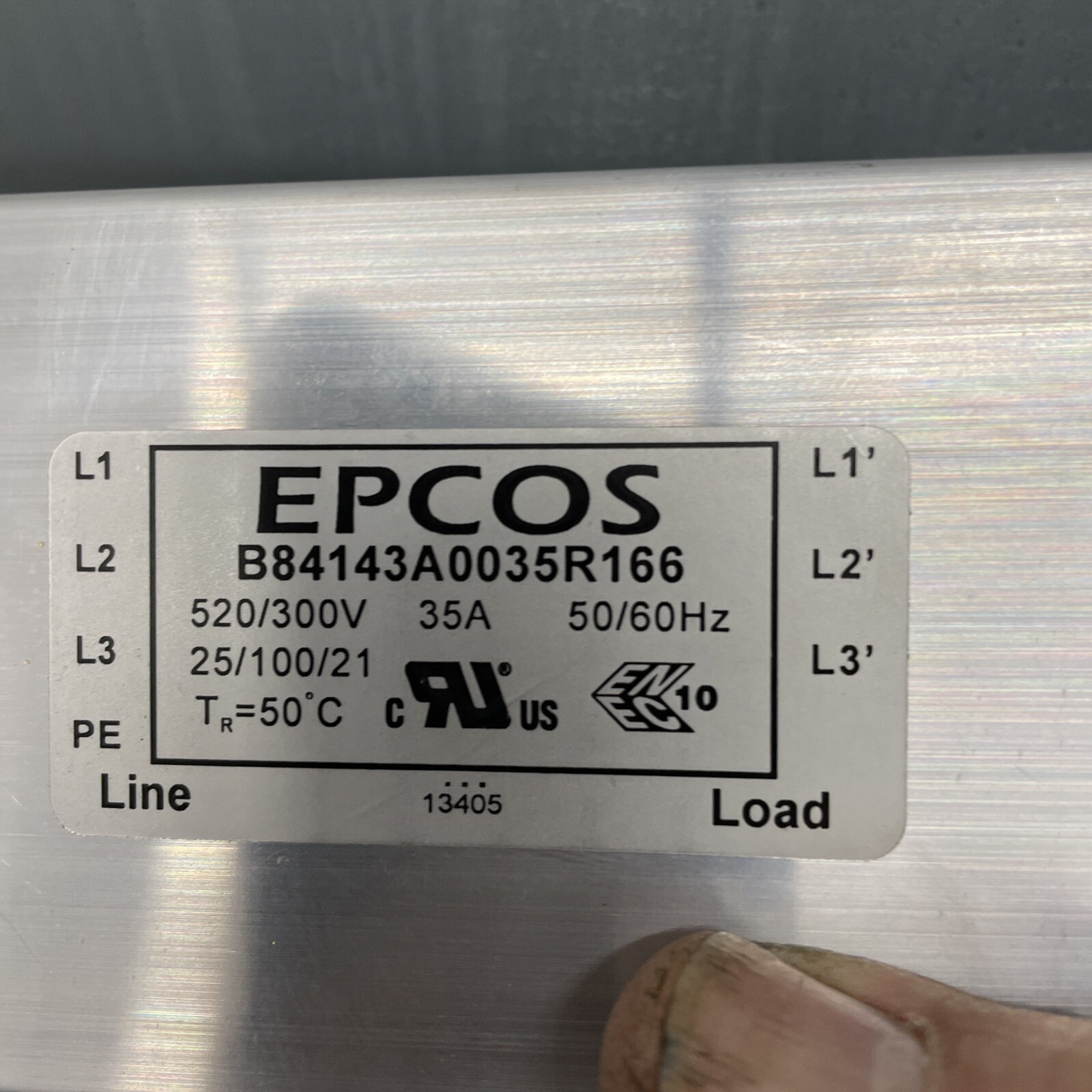 EPCOS+Manufacturer+%23+B84143A0035R166+3-line+EMC+filter+520%2F300+VAC+ ...