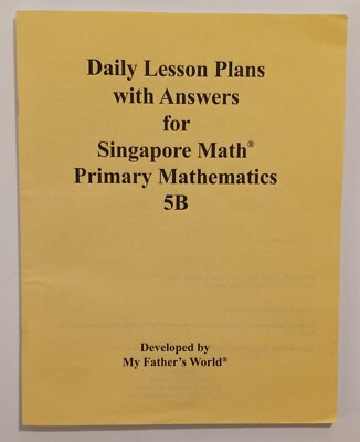 Primary Mathematics 2B Daily Lesson Plans With Answers For Singapore ...