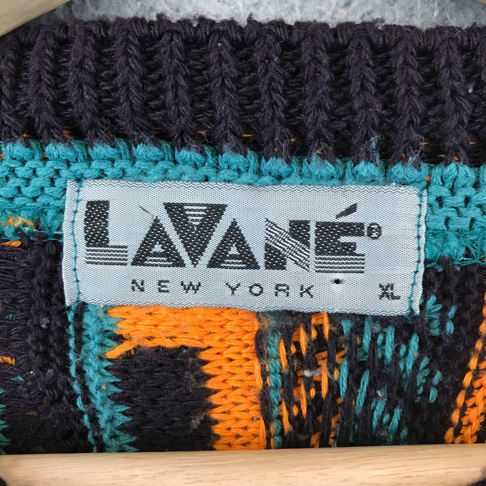 Vintage Lavane Sweater Coogi Style Textile 90s Grail size XL | eBay