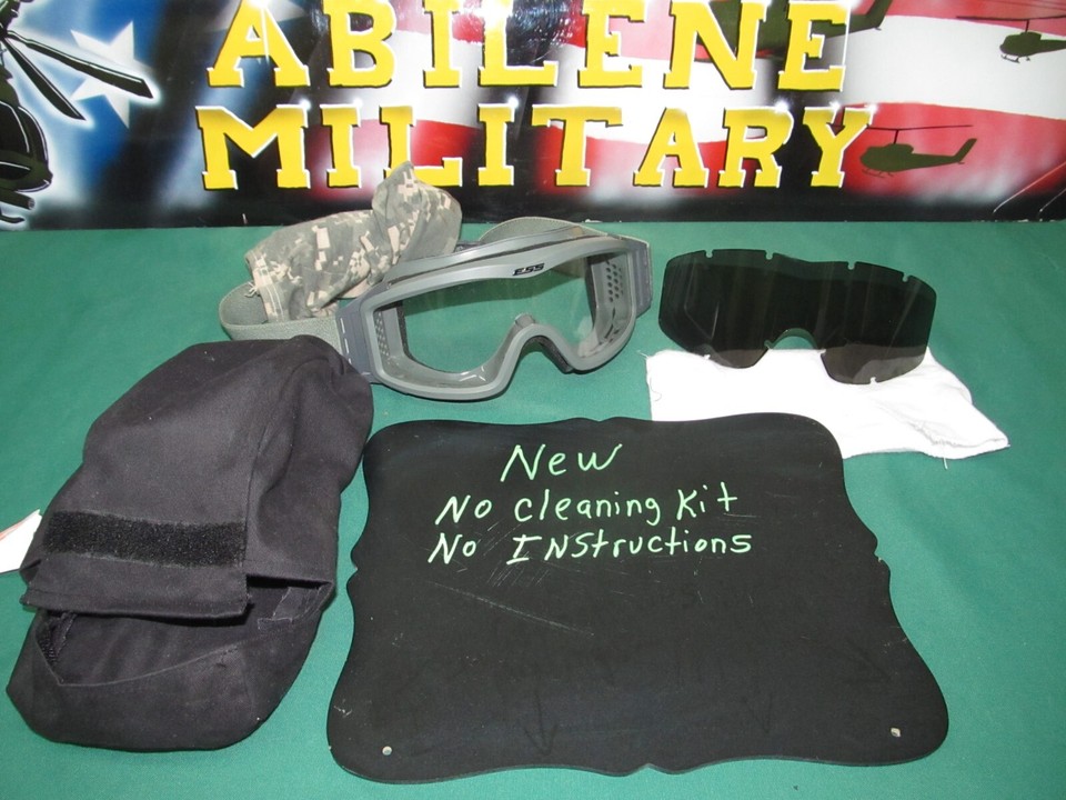 ESS Profile Goggles Ballistic NVG Foliage Green Sand Wind Dust New ACU ...