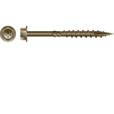 5/16 x 3" Strong Timber Screws HWH WAR Coated 500ct | XH20030W | eBay