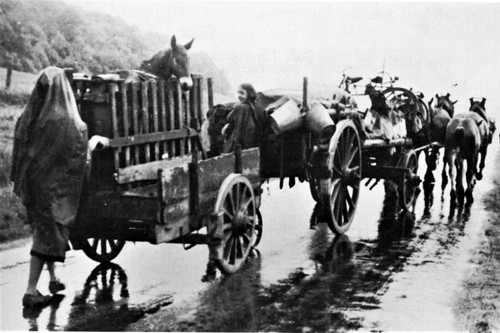 WW2 - Réfugiés sur la route de l'exode en mai 1940 | eBay