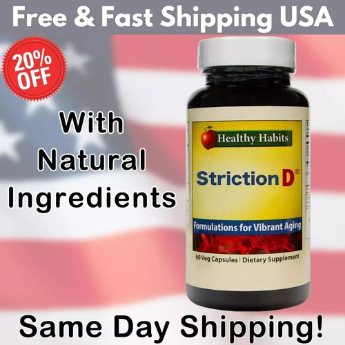 Striction D Premium Blood Sugar Support 60 Capsules Healthy Habits FREE ...