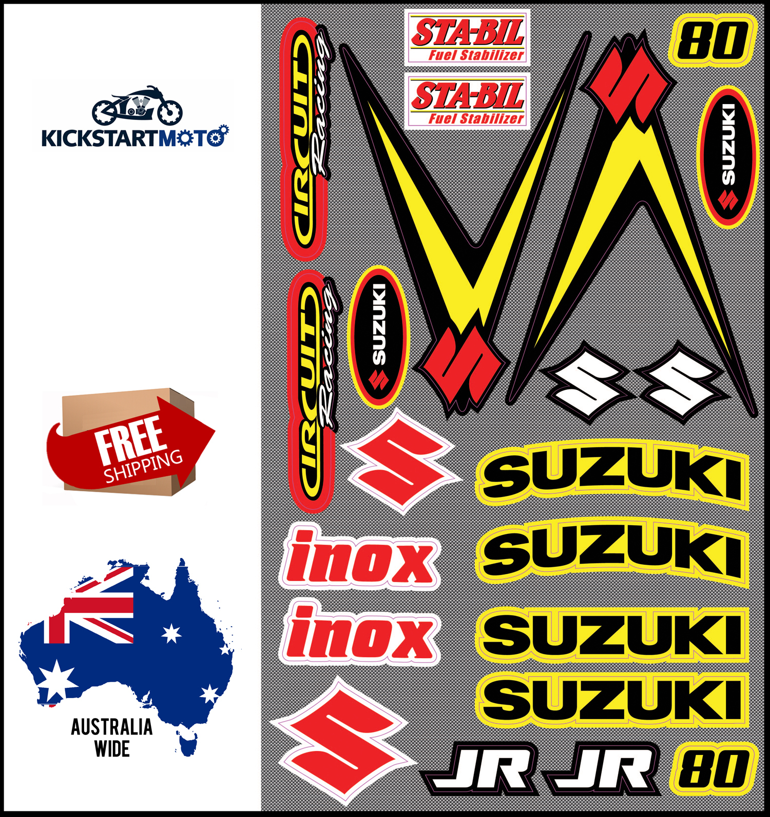 For Suzuki JR80 Sticker Decal Kit JR 80 Stickers | eBay Australia