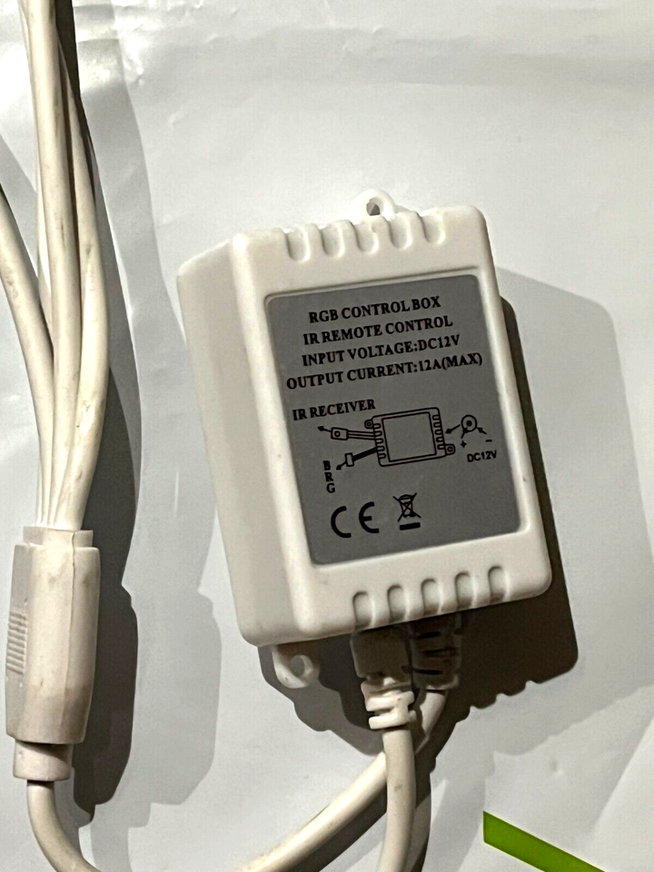 RGB Controller for LED Strip light 4-Way Outlet IR 44 key Controller ...