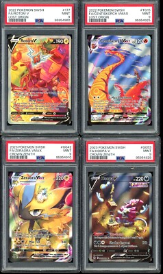 Sword & Shield PSA 9 lot! - 4 Card lot - Rotom - Hoopa - Zeraora+ all ...