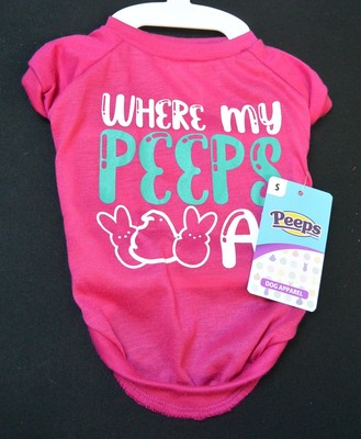 Peeps Dog Apparel Pink Where My Peeps At Pet Costume Easter Size Small ...