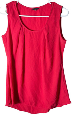 Milano Womens sleeveless red blouse, size Small (S) | eBay